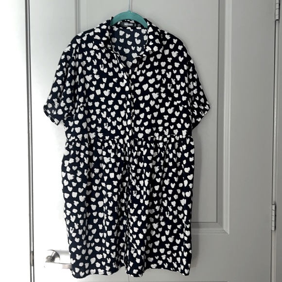 Missguided | Dresses | Misguided Us Size 4 Navy Blue And White Dress ...